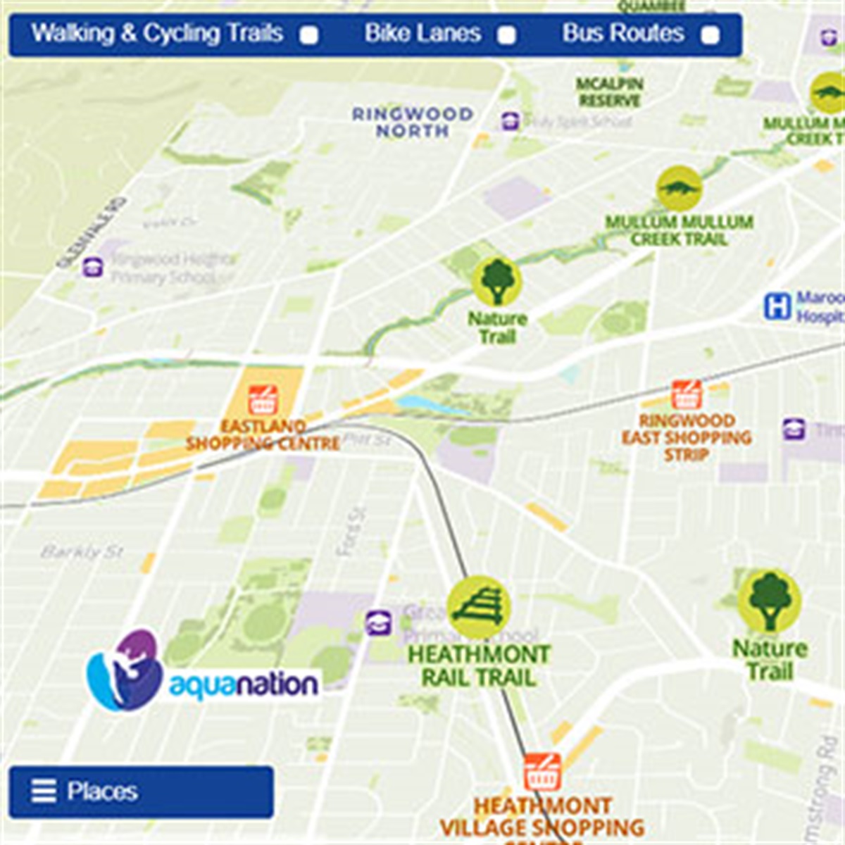 Maroondah interactive transport map | Maroondah City Council